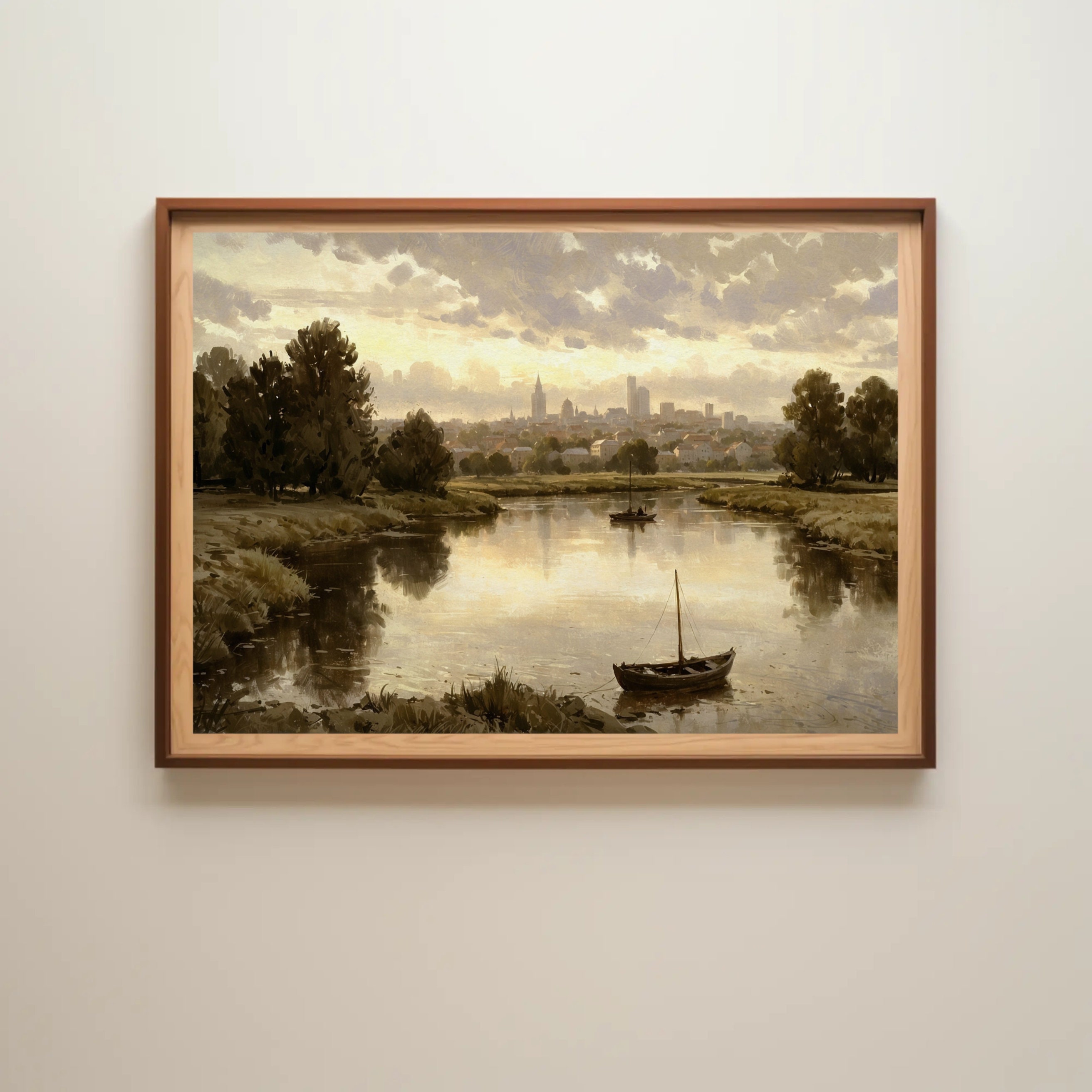 8x10 Print | 1700s Art Print French River Valley Vintage River ...