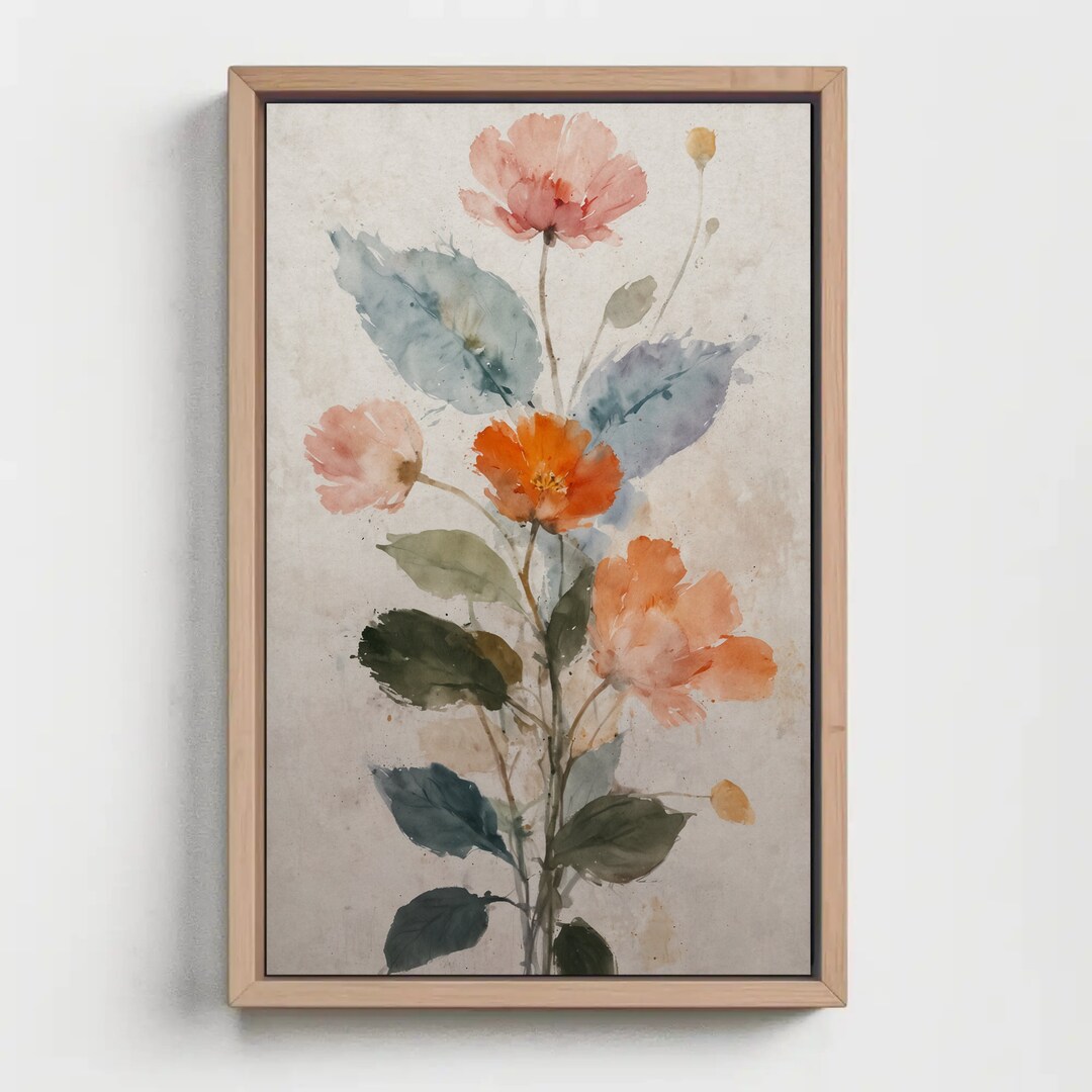 8x10 Print | Spring Flower Art | Abstract Single Bloom Digital Print ...