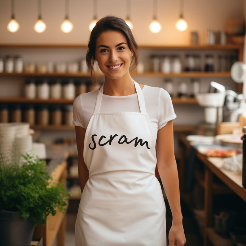 Scram Cook Apron, Leave the Kitchen While I Cook Apron, Moms Orders ...