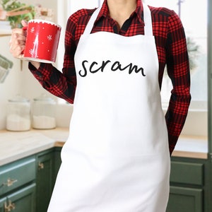 Scram Cook Apron, Leave the Kitchen While I Cook Apron, Moms Orders ...