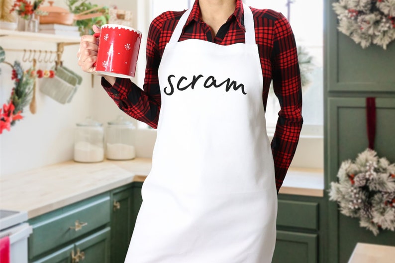 Scram Cook Apron, Leave the Kitchen While I Cook Apron, Moms Orders ...