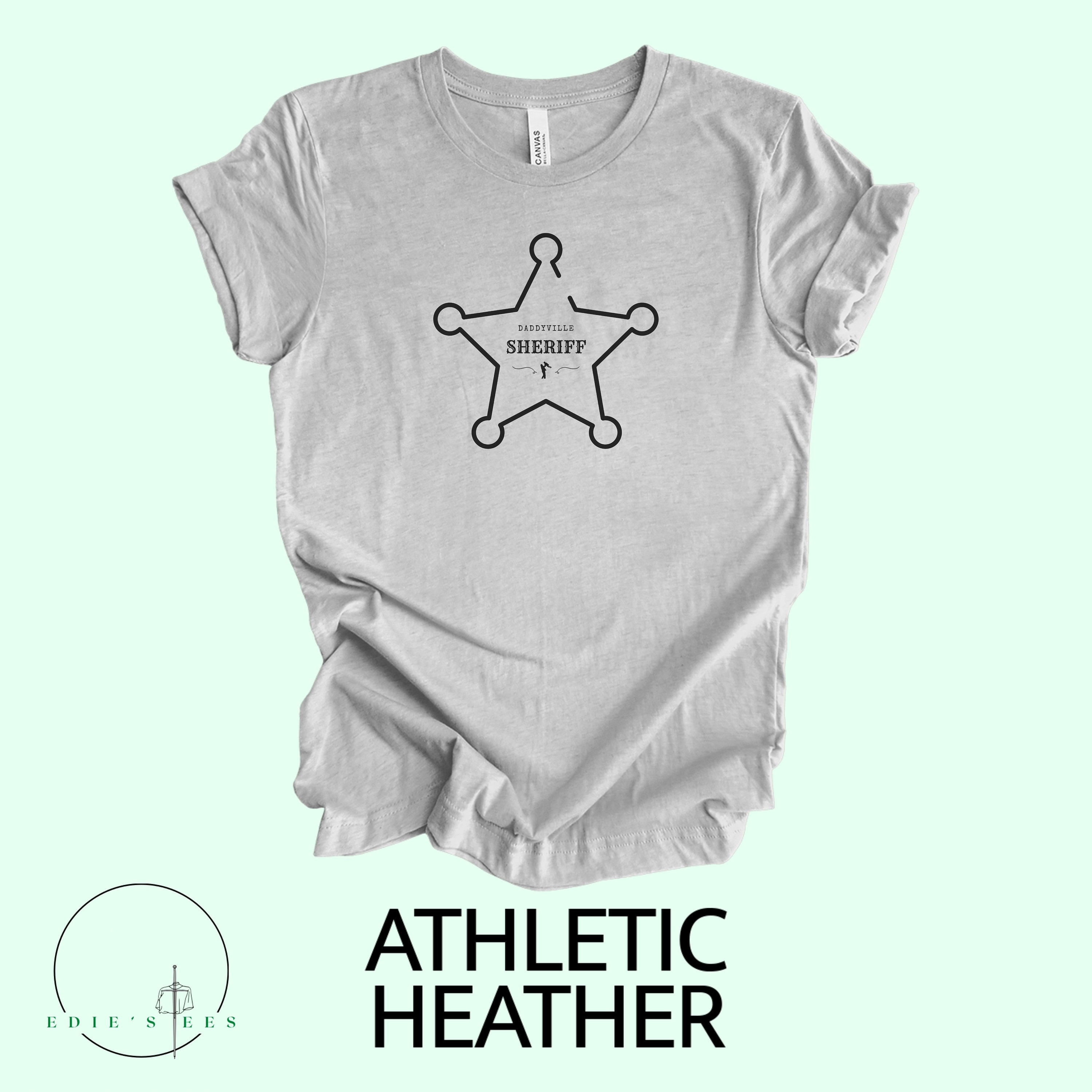 Daddy Shirt, Sheriff Shirt for Dad, Father's Day Gift, Tshirt for ...