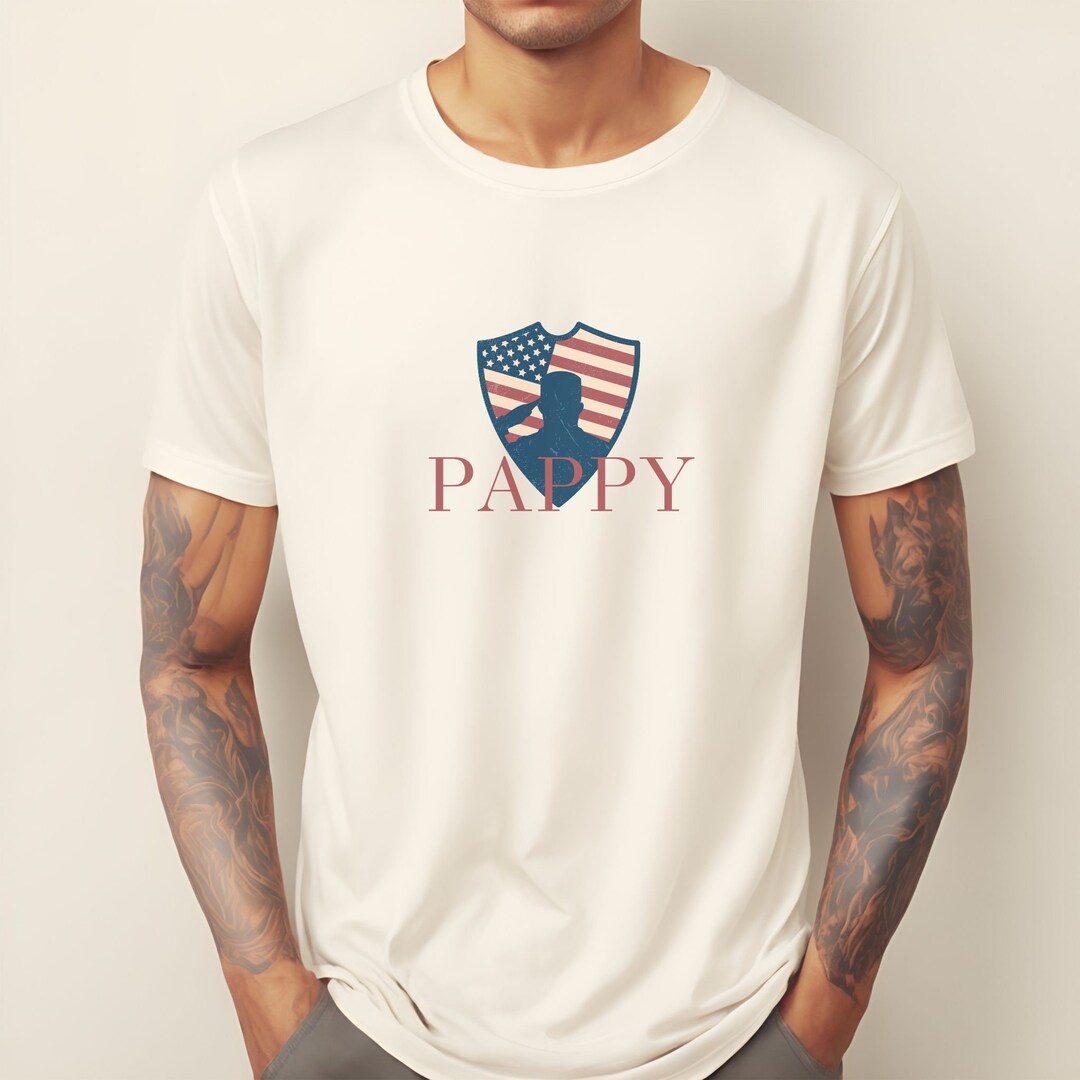 Veteran Pappy Shirt, Pappy Gifts, Grandfather Tee, Grandfathers Gifts ...