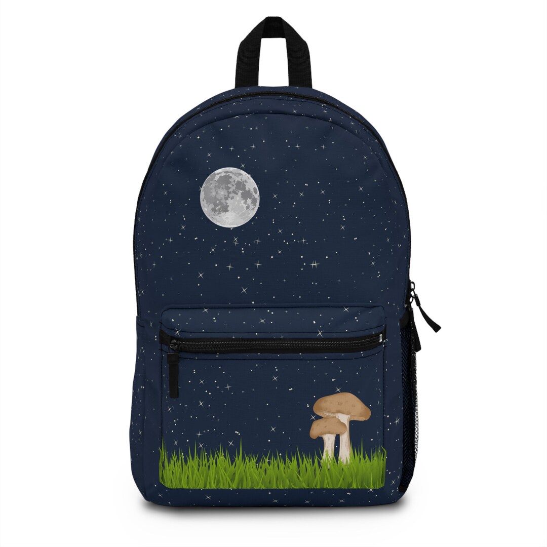 Stargazing Mushrooms Backpack, Stars and Moon Backpack, Mushroom ...