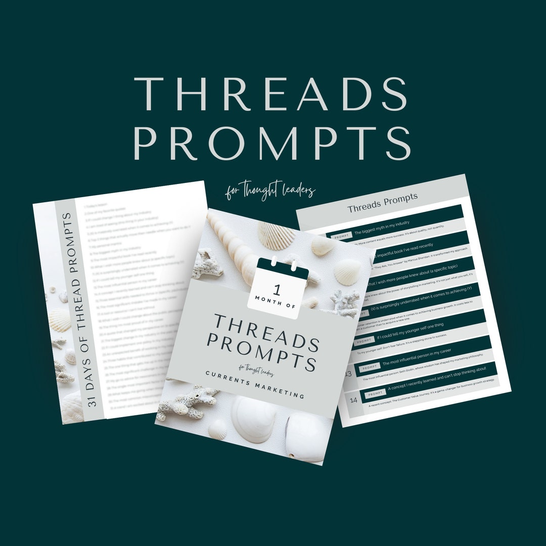 Discover Your Voice: 1 Month of Authentic Thread Prompts for Thought ...