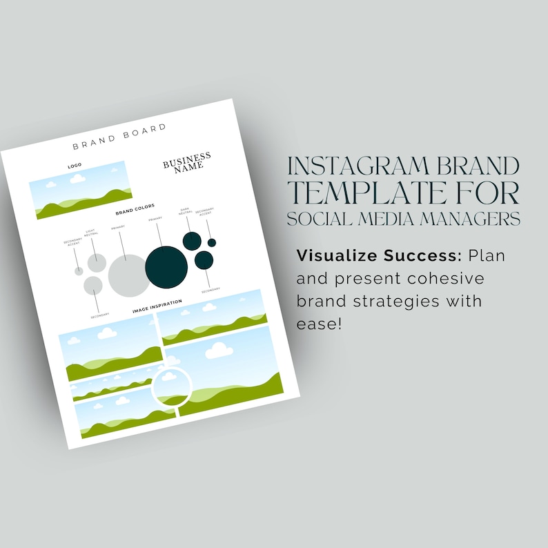 Instagram Profile Mock-up | Canva Template for Social Media Branding ...