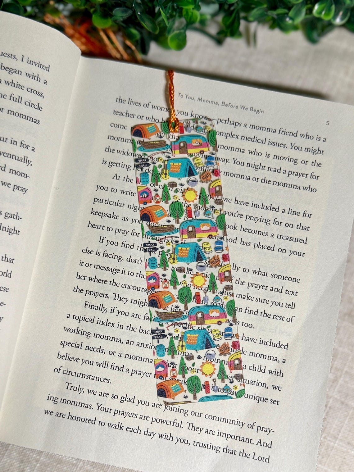 Camping Bookmark for Readers - Camp, Camper, Tent, Hike, Hiking, RV ...