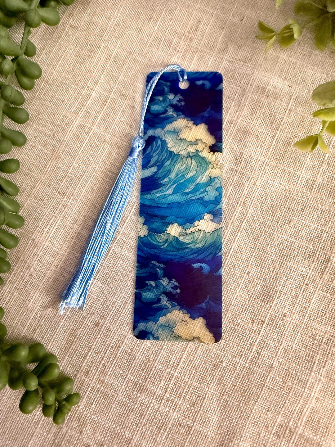 Ocean Waves Bookmark for Readers - Sea - Beach - Island - Blue - Etsy