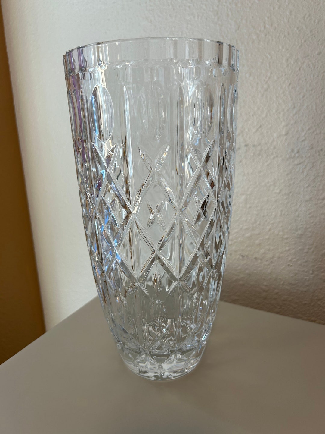 Mikasa Crystal Vase - Etsy