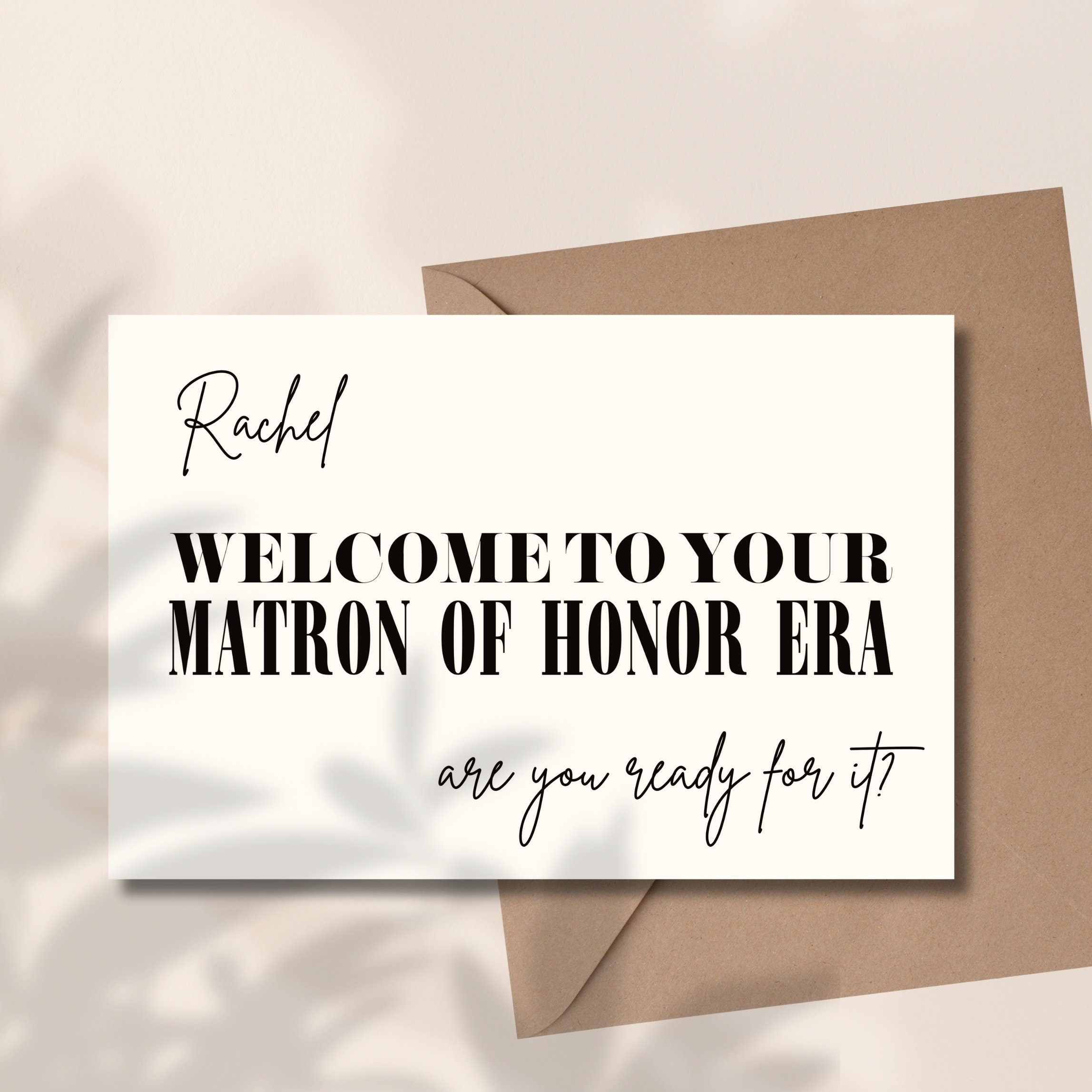 Eras Tour Matron of Honor Proposal Card Matron of Honor Proposal Taylor ...