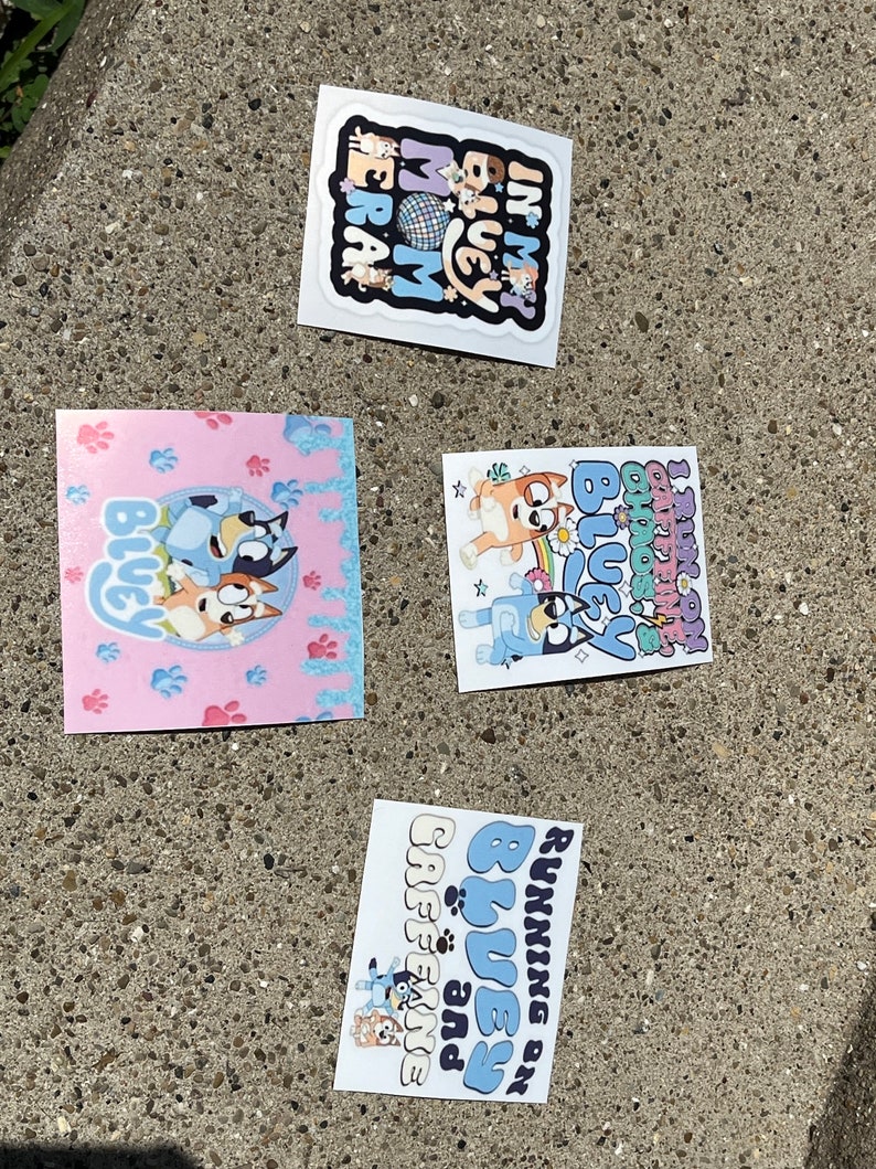 Bluey Waterproof Stickers - Etsy
