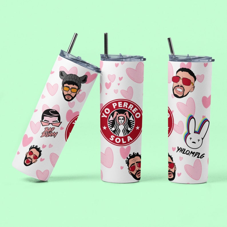 Yo Perreo Sola Bad Bunny Tumbler - Etsy
