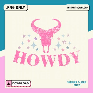 Howdy Png Preppy Cowgirl Western Design Png Space Cowboy Png - Etsy