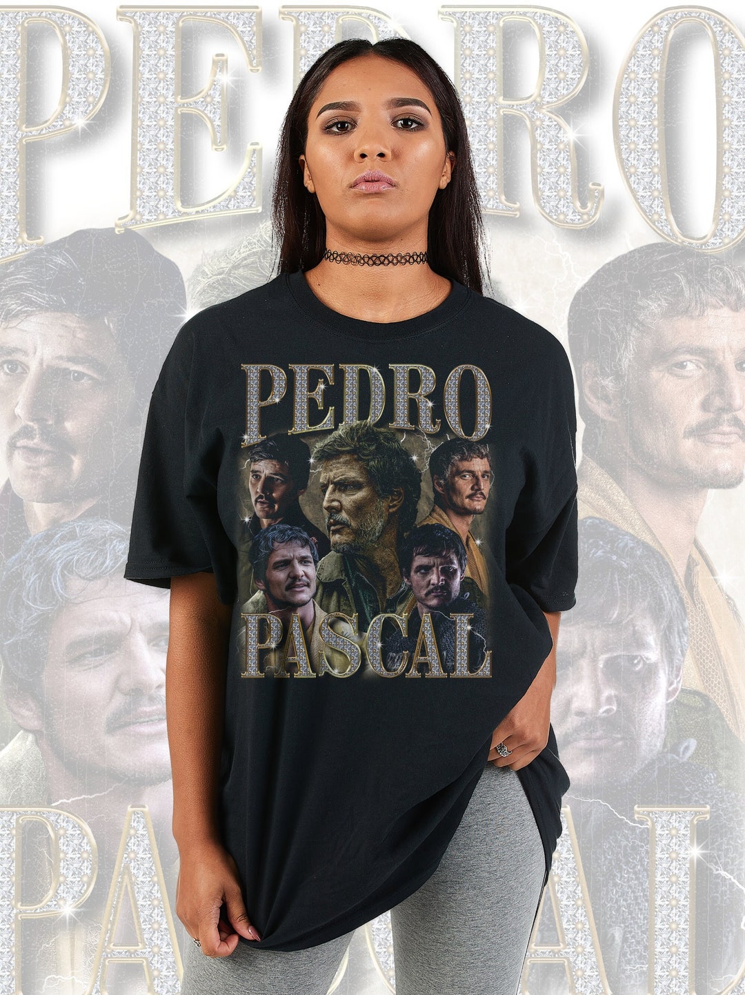Pedro Pascal T-shirt Pedro Pascal 90s Vintage Shirt Retro - Etsy