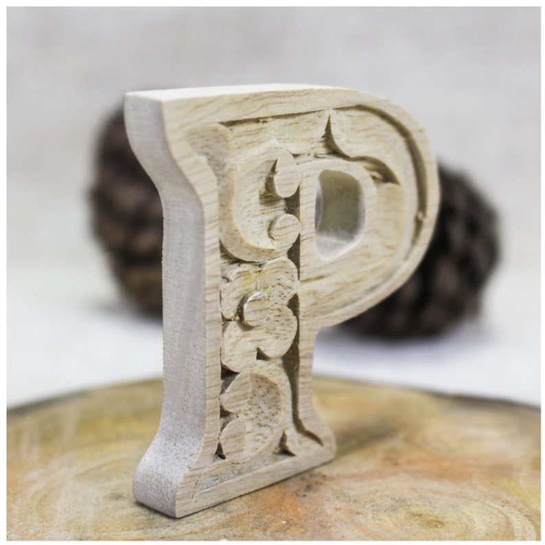 Wooden Alphabet, Wooden Letters, Wooden Craft, Carved Alphabet, DIY ...