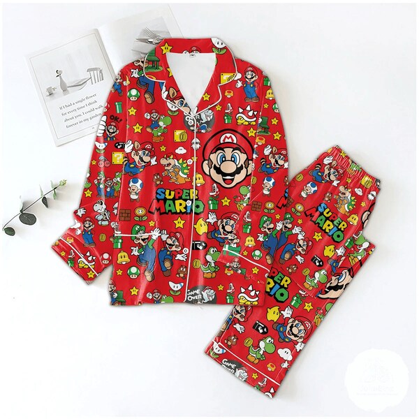 Super Mario Pajamas - Etsy UK