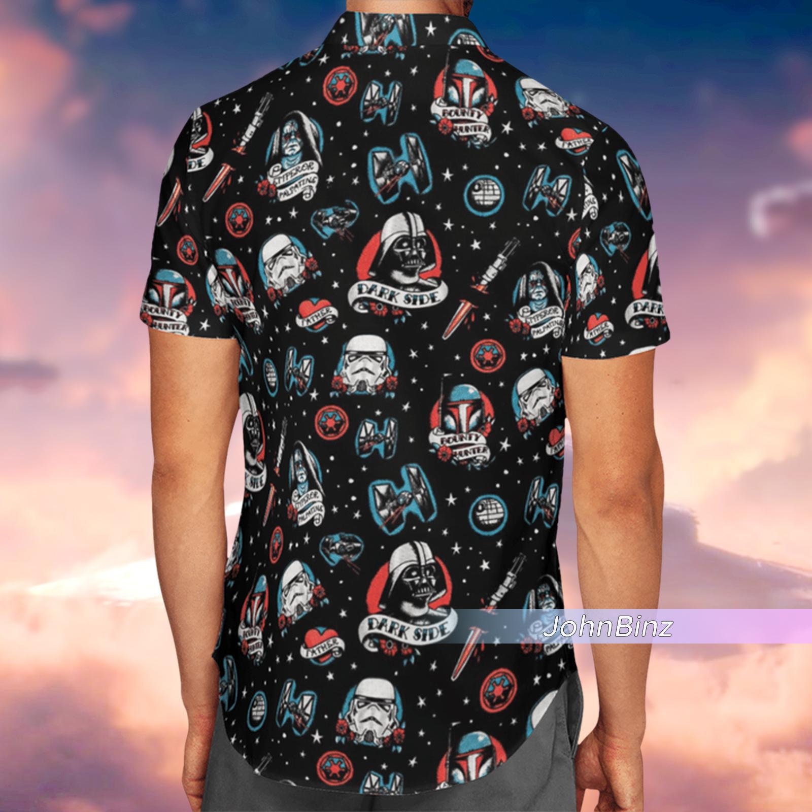 Star Wars The Mandalorian Button Shirt, Darth Vader Stormtrooper ...