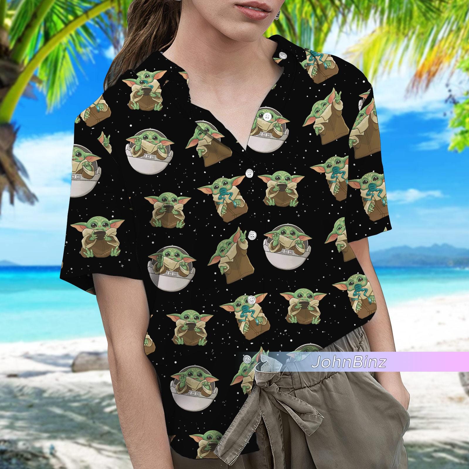 Baby Yoda Shirt, Star Wars The Mandalorian Hawaiian Shirt sold by Thien | SKU 265711 ...