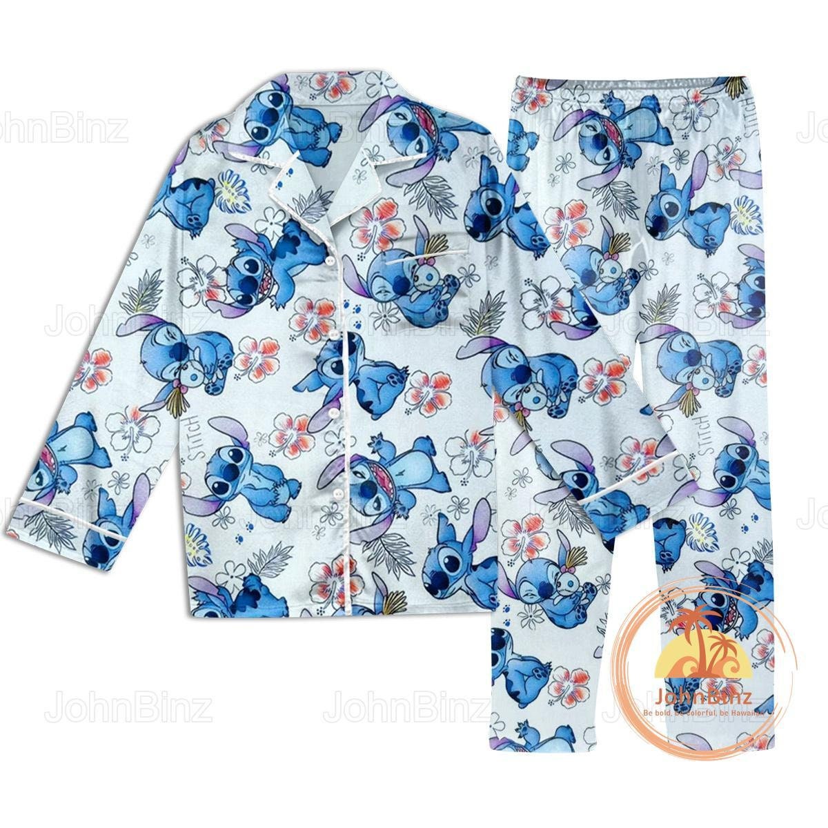 Stitch Pajamas Set, Disney Stitch Pajamas, Cute Stitch Pajamas sold by ...
