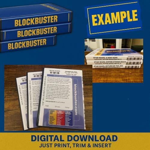 90s Movie DVD Cover Art Prints: Blockbuster Collection (digital ...