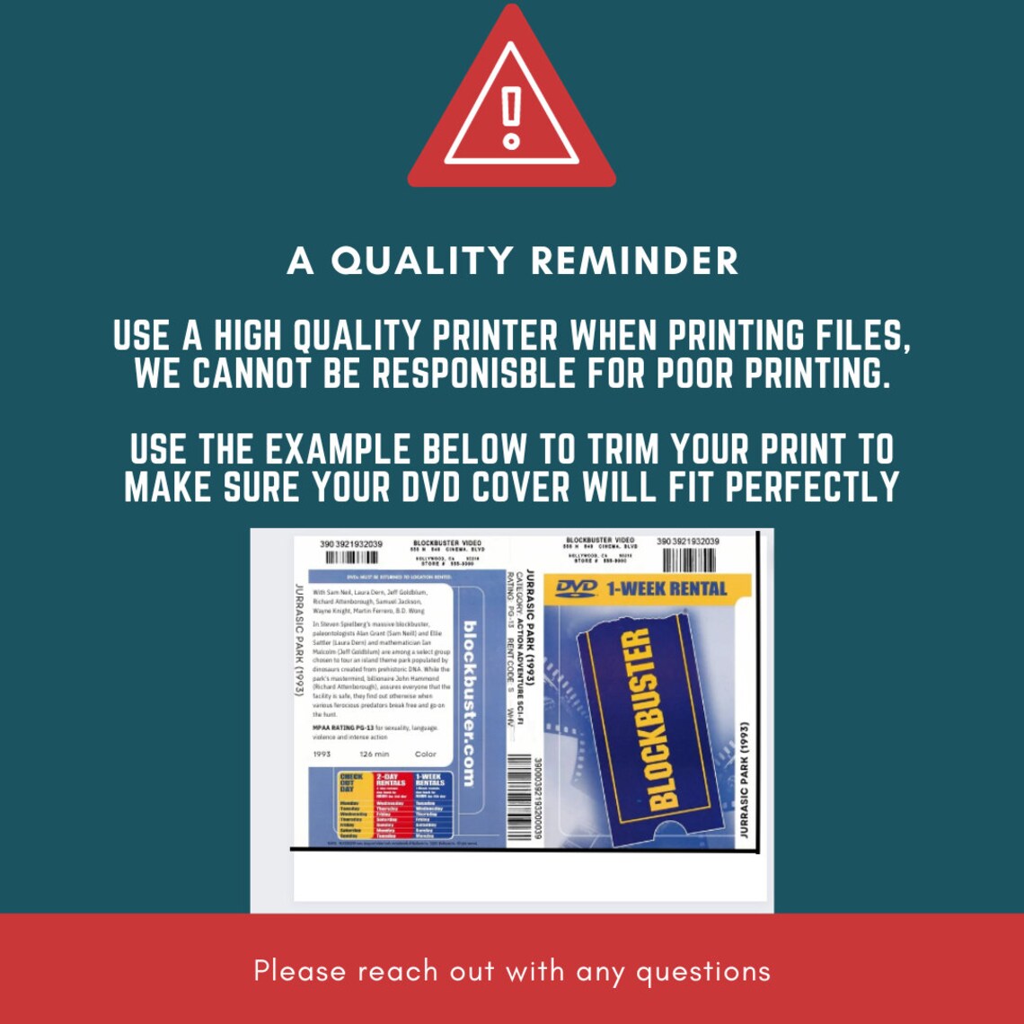 Blockbuster Movie Printable DVD Case Cover - Etsy