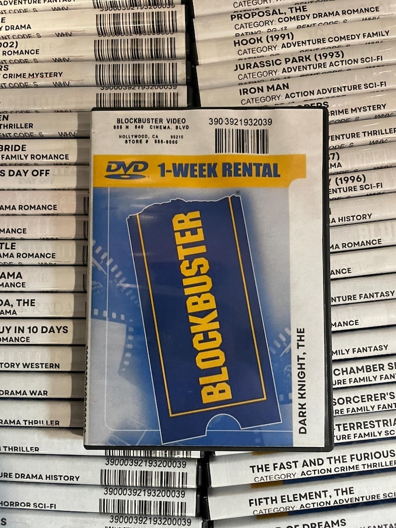 Blockbuster DVD Movies for Nostalgia Nights - Etsy