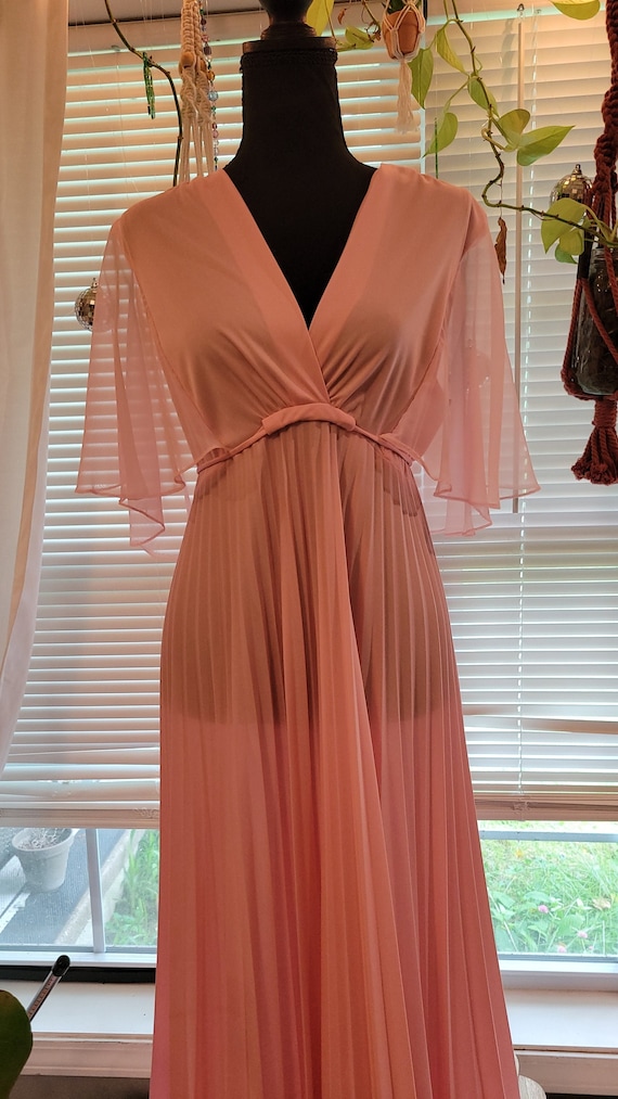 Vintage pleated chiffon - Gem