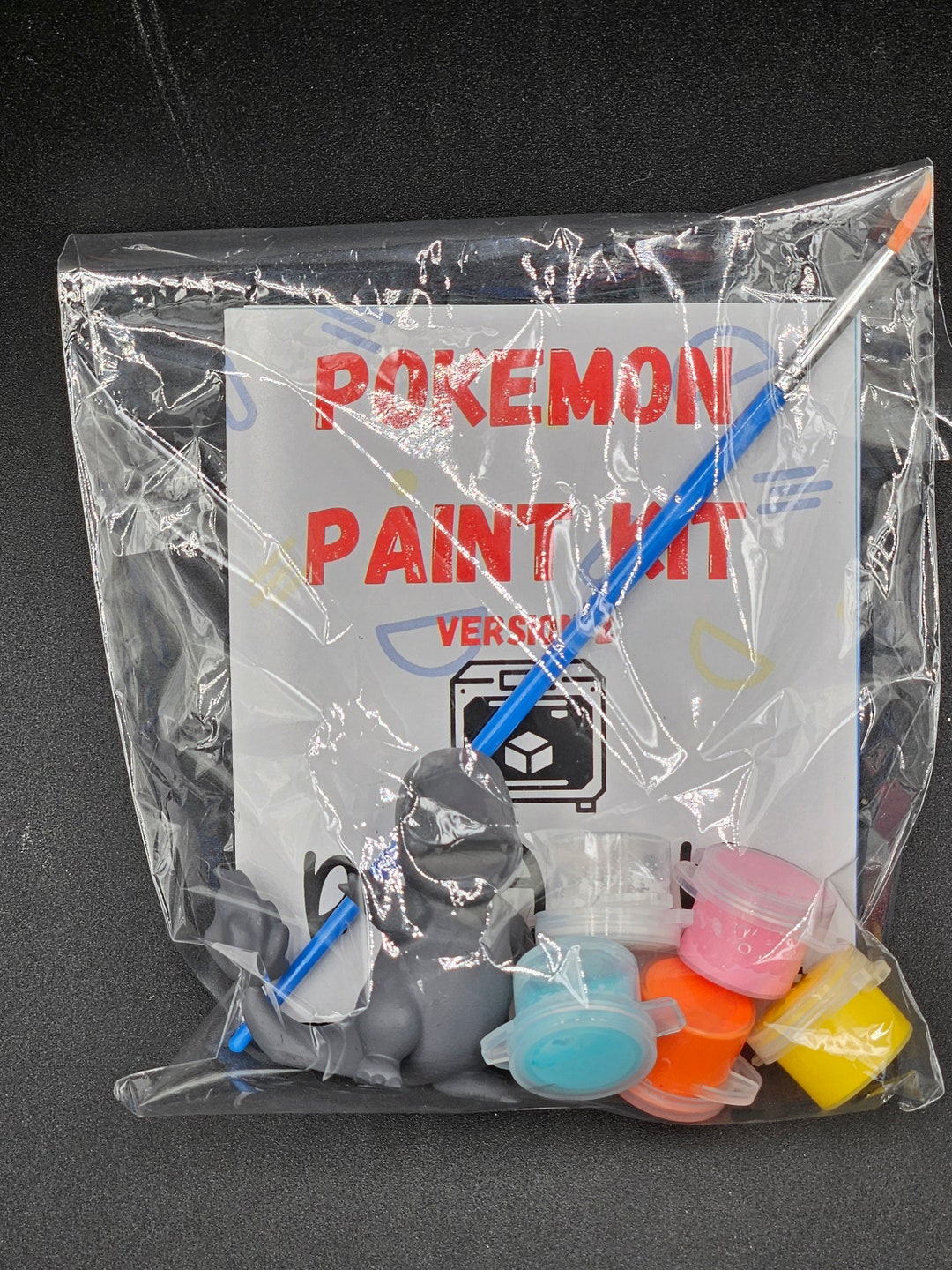 POKEMON PAINT KIT V2 / Paint-your-own 3D Printed Pokemon - Etsy