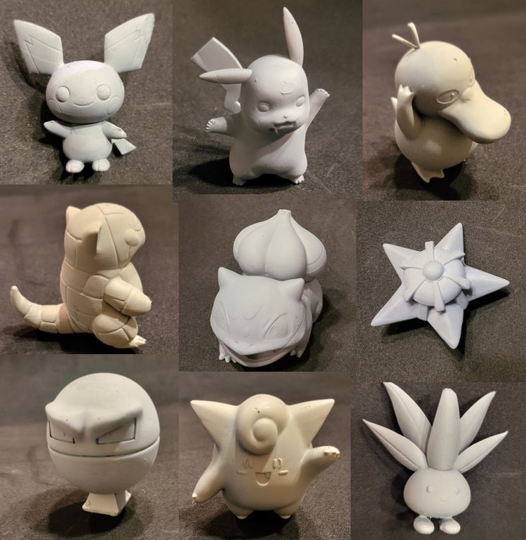 POKEMON PAINT KIT / Paint-your-own 3D Printed Pokemon - Etsy