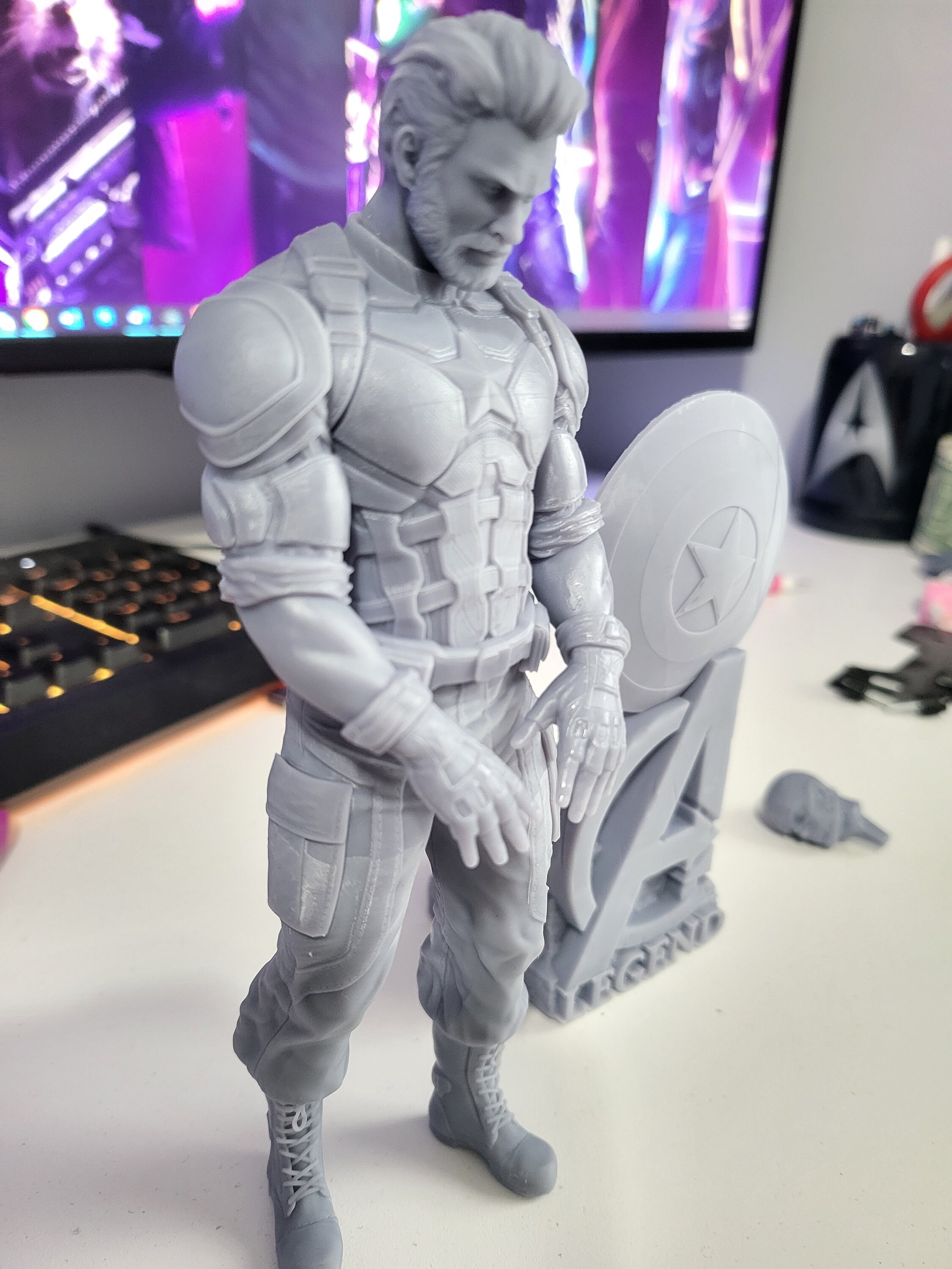 Captain America Legend Statue - Etsy