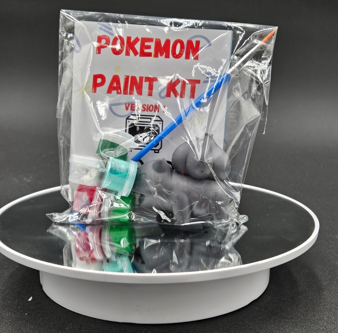 POKEMON PAINT KIT / Paint-your-own 3D Printed Pokemon - Etsy
