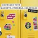 Yellow Locker Mock up for Magnets Stickers Calendars Signs Photos ...