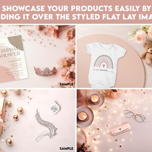 25 X Pink Flat Lay Mockup Bundle Add Your Own Products | JPEG Digital ...