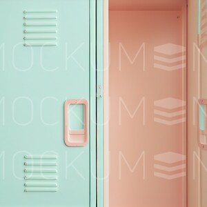 Pastel Locker Mock up for Magnets Stickers Calendars Signs Photos ...