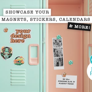 Pastel Locker Mock up for Magnets Stickers Calendars Signs Photos ...