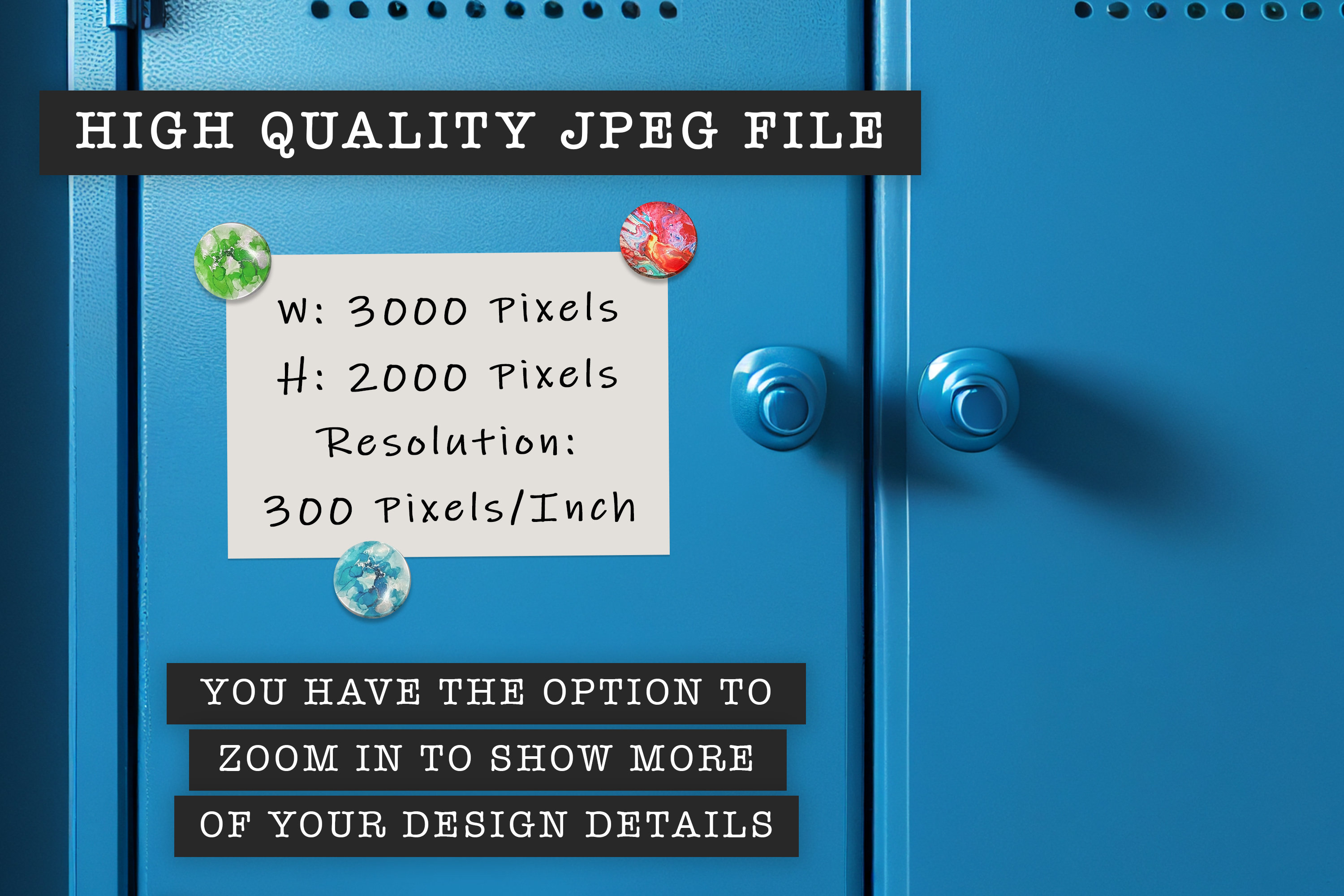 Blue Locker Mock up for Magnets, Stickers, Calendars, Signs, Photos ...