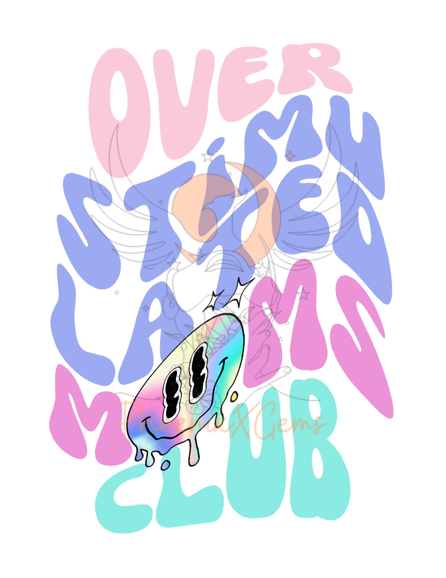 Over Stimulated Moms Club Png, Mams Png, Overstimulated Png, Clipart ...