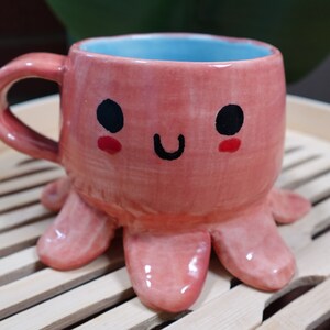 Cute Mug, Mug, Handcrafted Mug, Octopus Mug, Coffee, Moody Mug, Gift ...