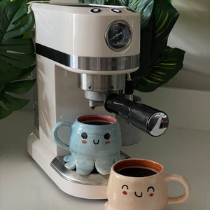 Cute Mug, Mug, Handcrafted Mug, Octopus Mug, Coffee, Moody Mug, Gift ...