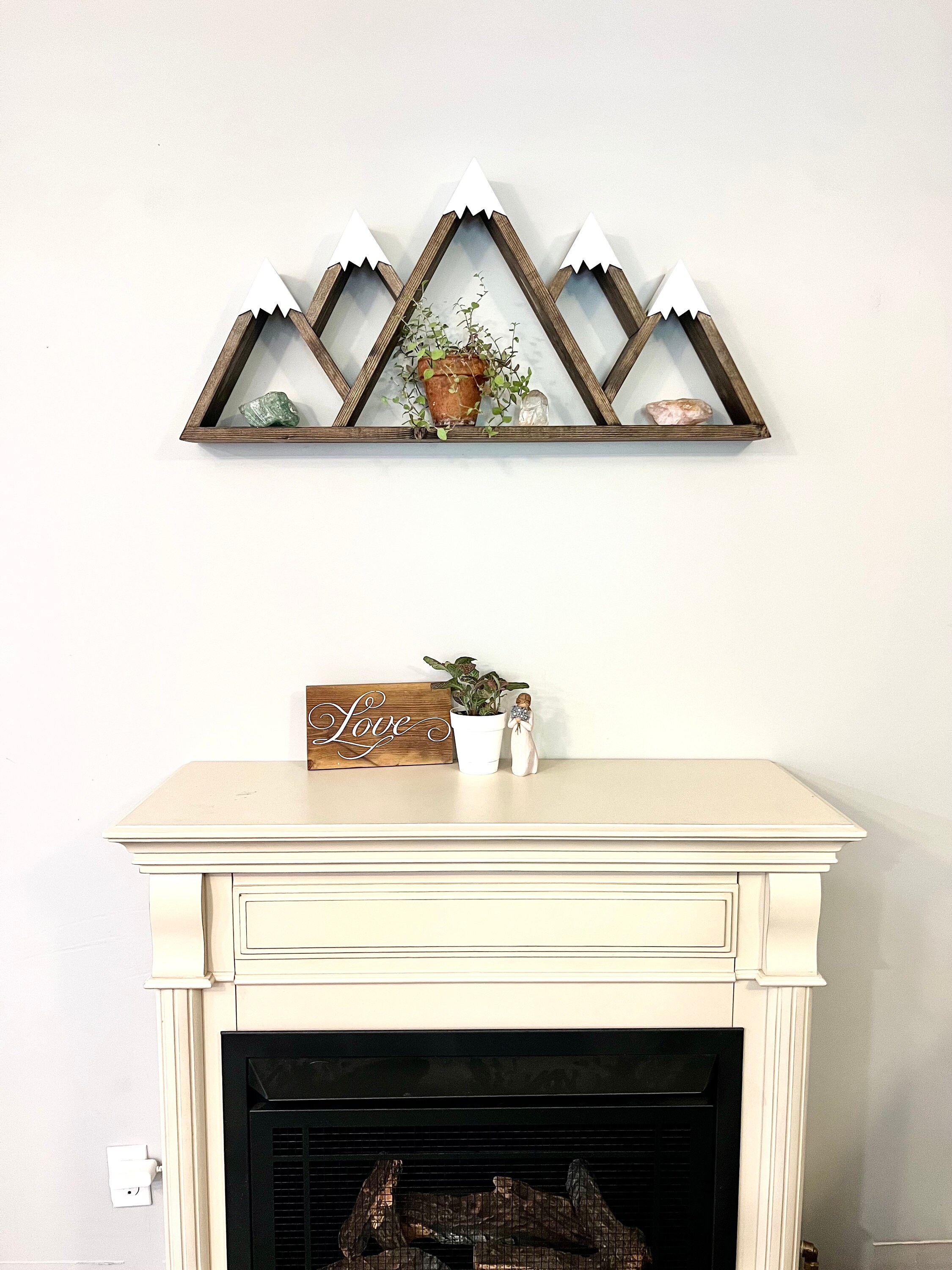 Floating Mountain Shelf Rustic Decor Cabin Outdoor Themed Wall - Etsy