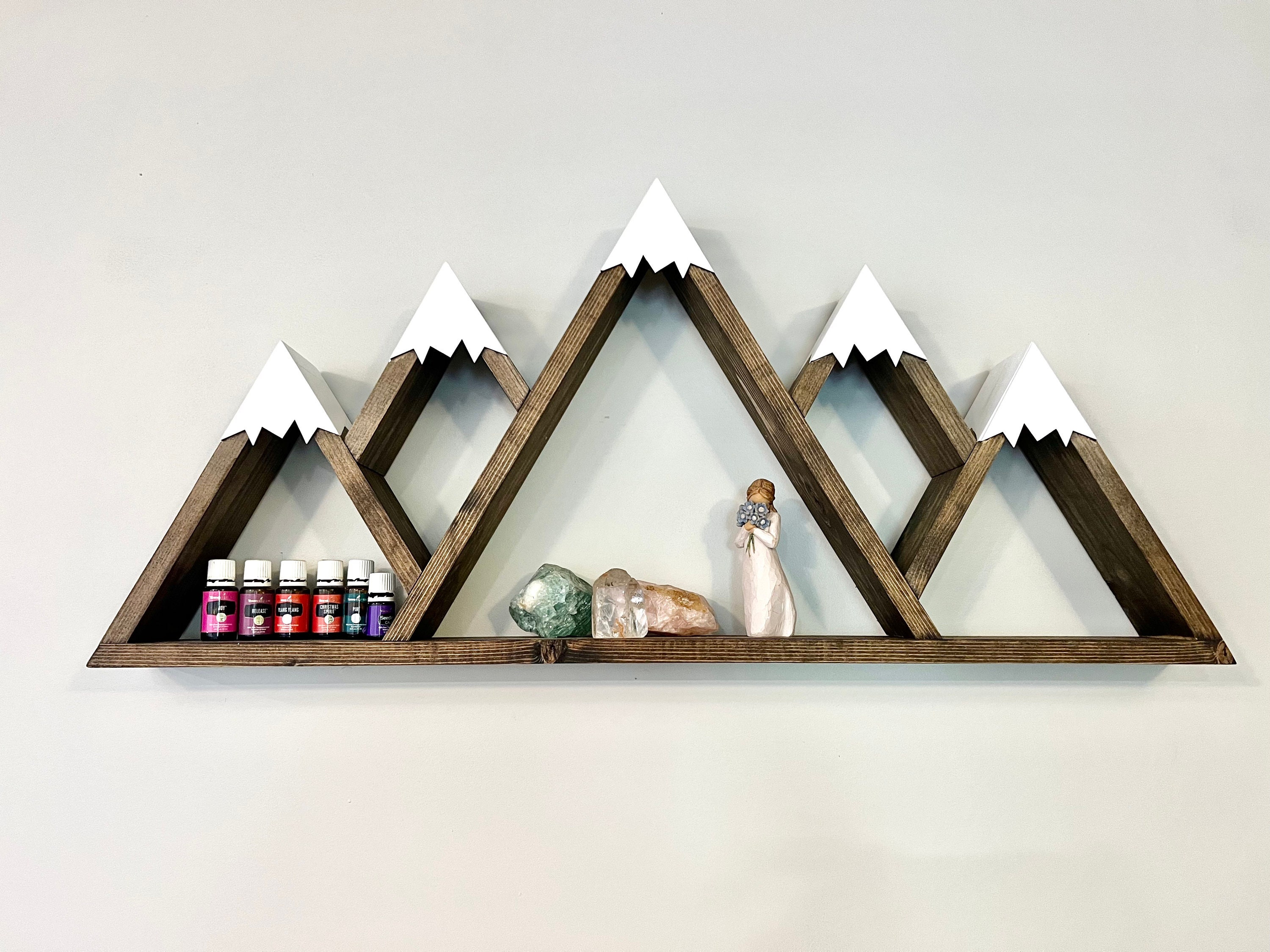 Floating Mountain Shelf Rustic Decor Cabin Outdoor Themed Wall - Etsy