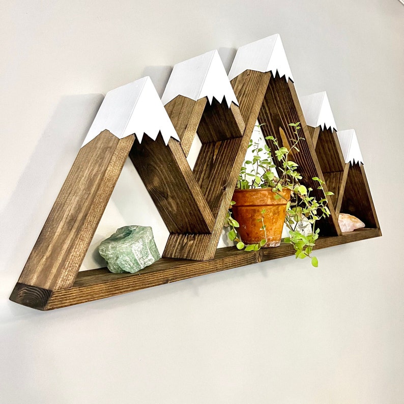 Floating Mountain Shelf Rustic Decor Cabin Outdoor Themed Wall - Etsy