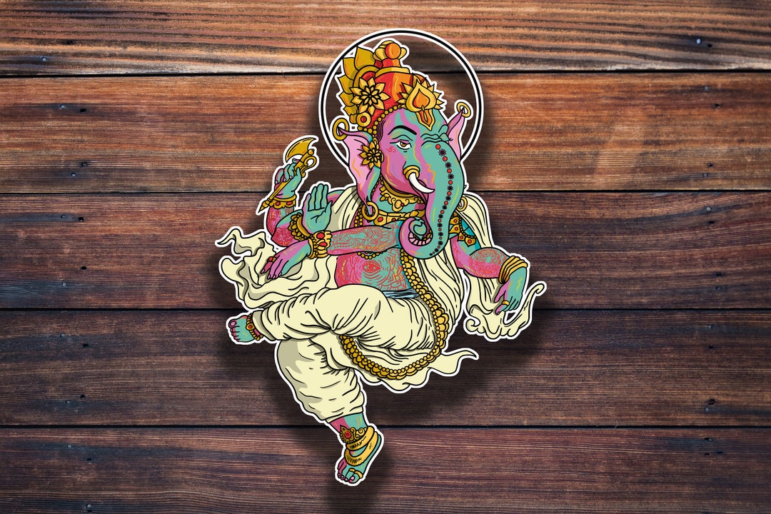 Ganesh Elefantes Arte Sticker Pop Unico Custom Mexico Trap - Etsy