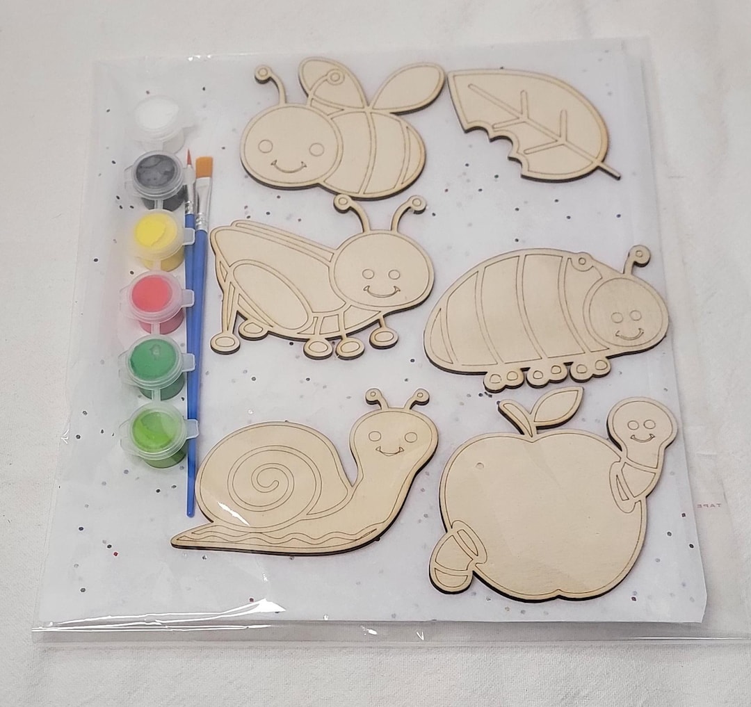 Garden Bug Themed DIY Paint Set/ Birthday Party Favor/ Paint Your Own ...