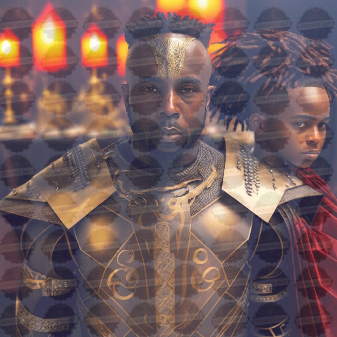 King Saul and Jonathan Bible Character Ai Digital Art Print - Etsy