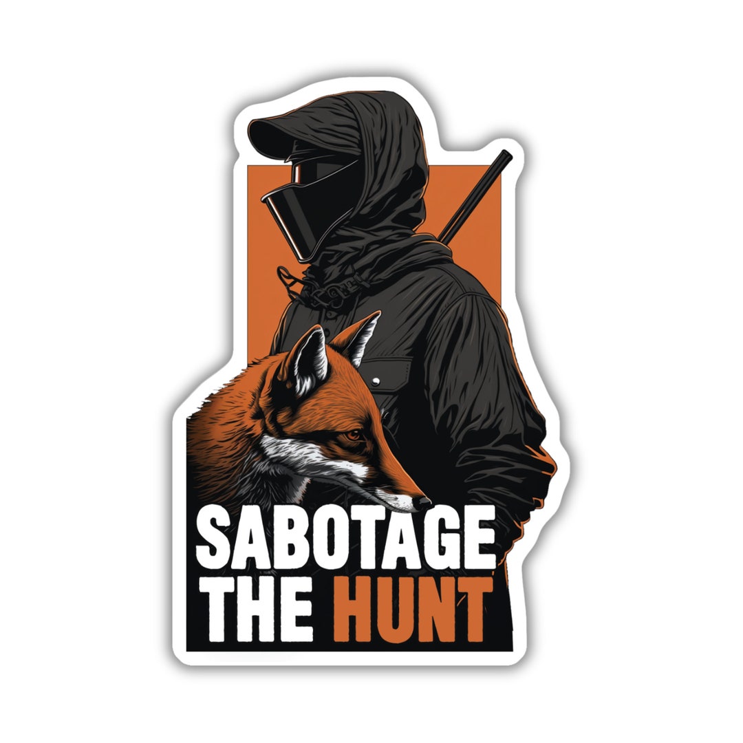 Animal Rights Activism Decal, Vegan Activist Sticker, Fox Rescue Decal ...