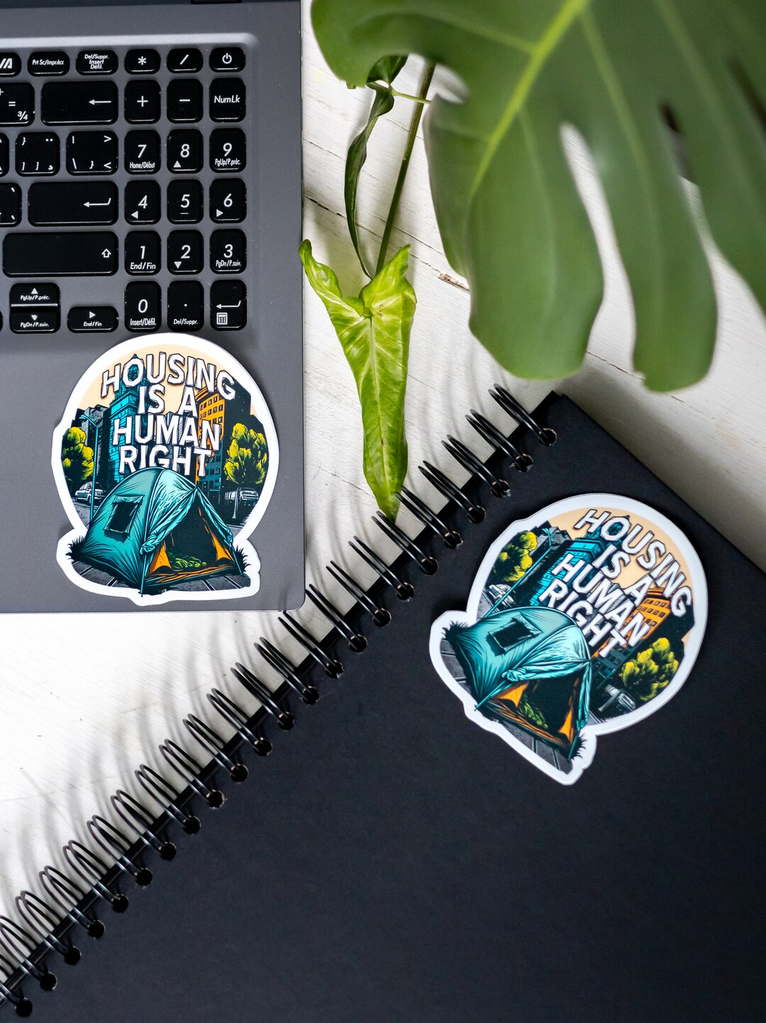 Housing is a Human Right Decal, End Homelessness Activist Sticker, Tent ...