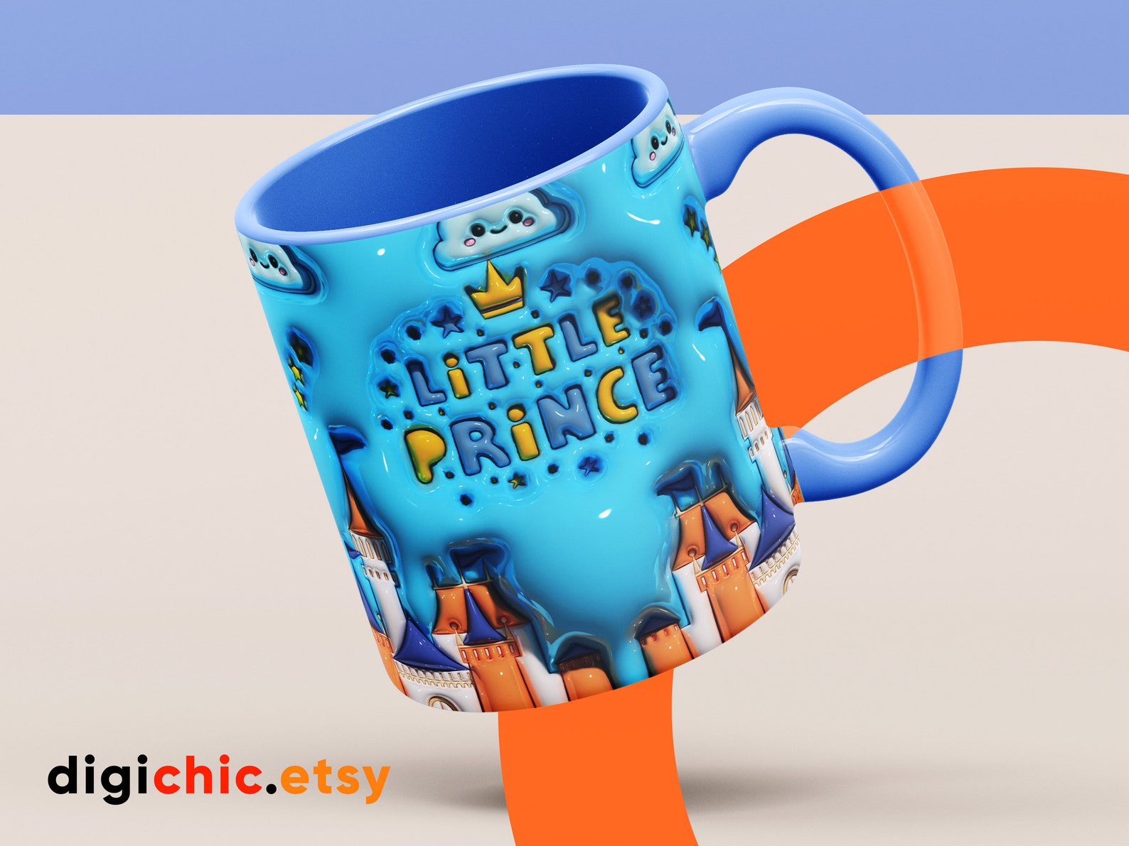 3D Little Prince Mug Sublimation Template, Sublimation Designs for 11oz ...
