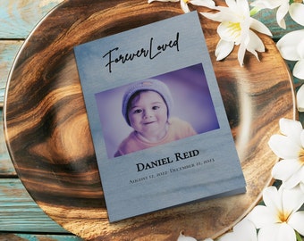 Baby Child Funeral Program Editable Template, Celebrating the Life Of ...