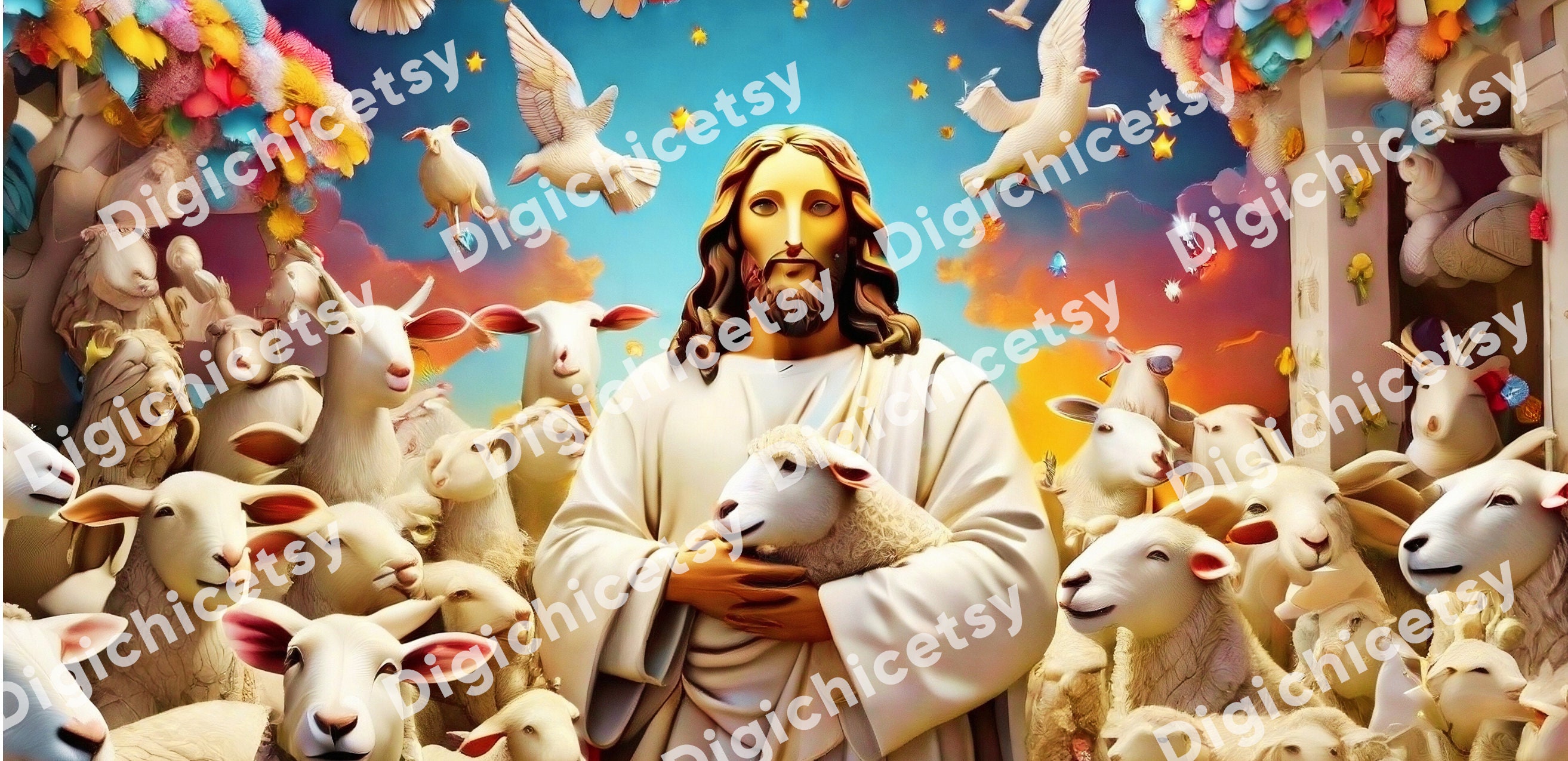 3D Jesus Christ Mug Sublimation Template Design PNG Faith 11oz & 15oz ...